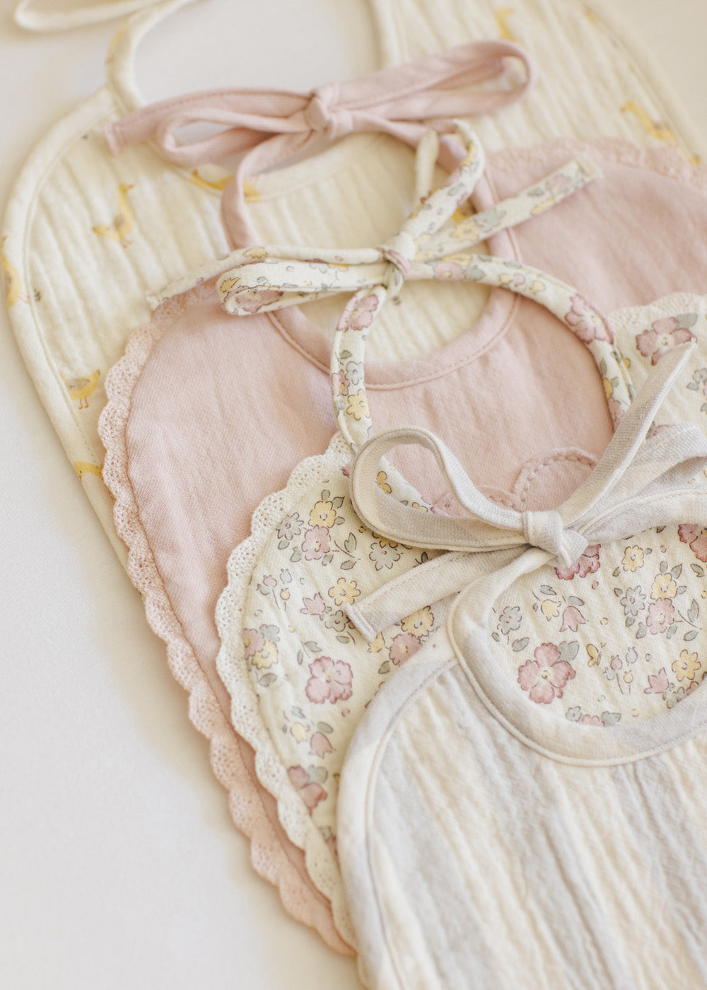 WOVEN TIE BIB - SKY STRIPE – eggy