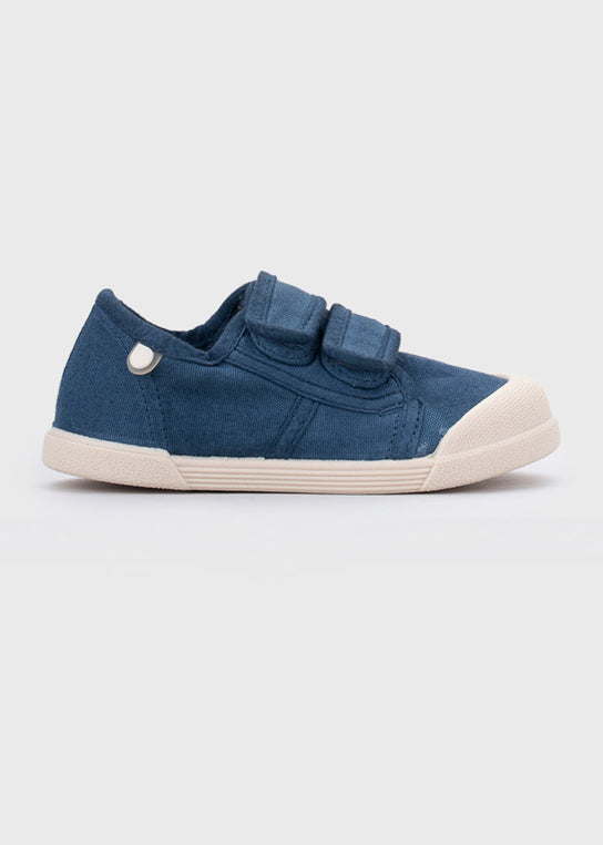 LONA VELCRO SHOE - MARINE – eggy