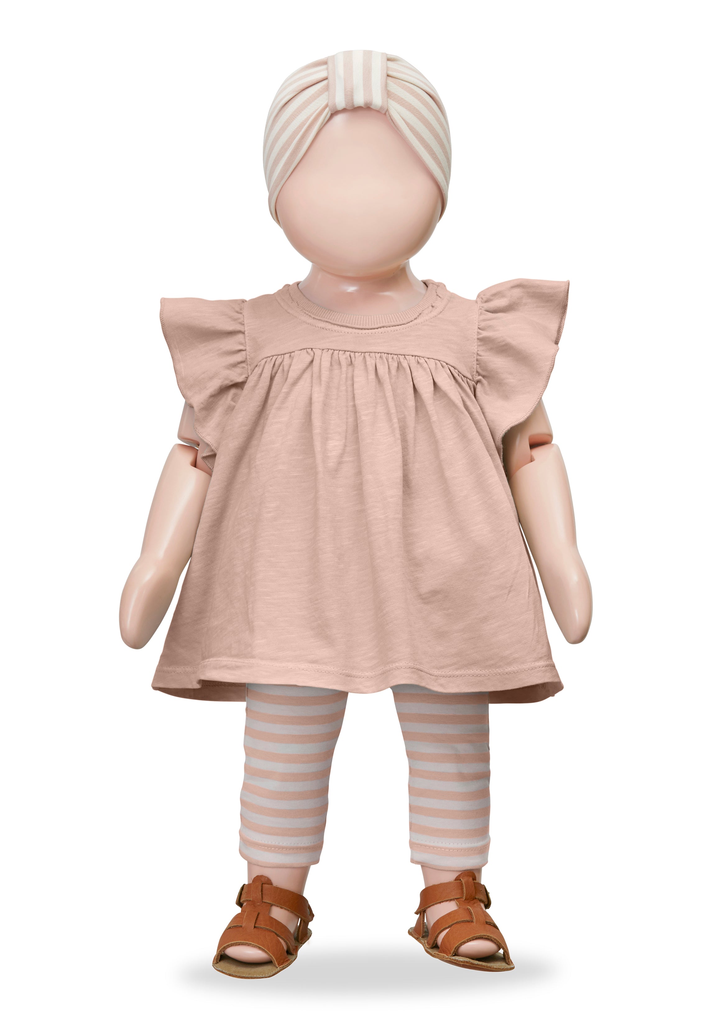 ADRIANA RUFFLED TEE - BLUE – eggy